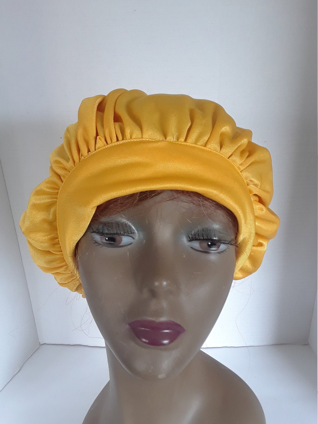Gorro de dormir amarillo con diadema, cómodo y elegante, accesorios ...