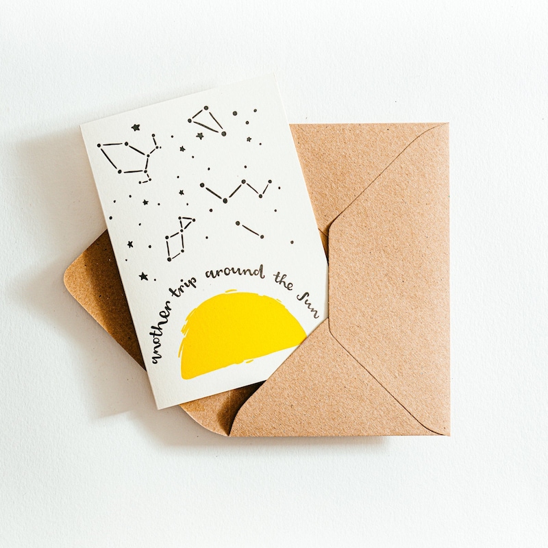 Another Year Around the Sun Birthday Card - Etsy