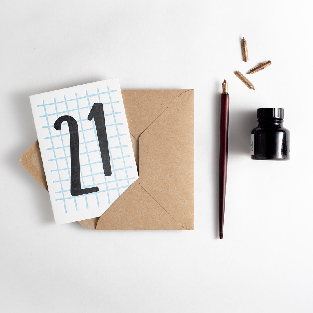 21 Birthday Card - Etsy