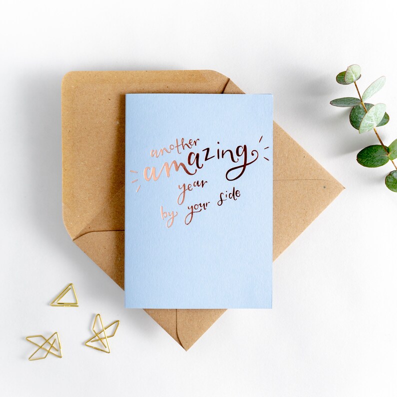 Another Amazing Year by Your Side Anniversary Card | Etsy