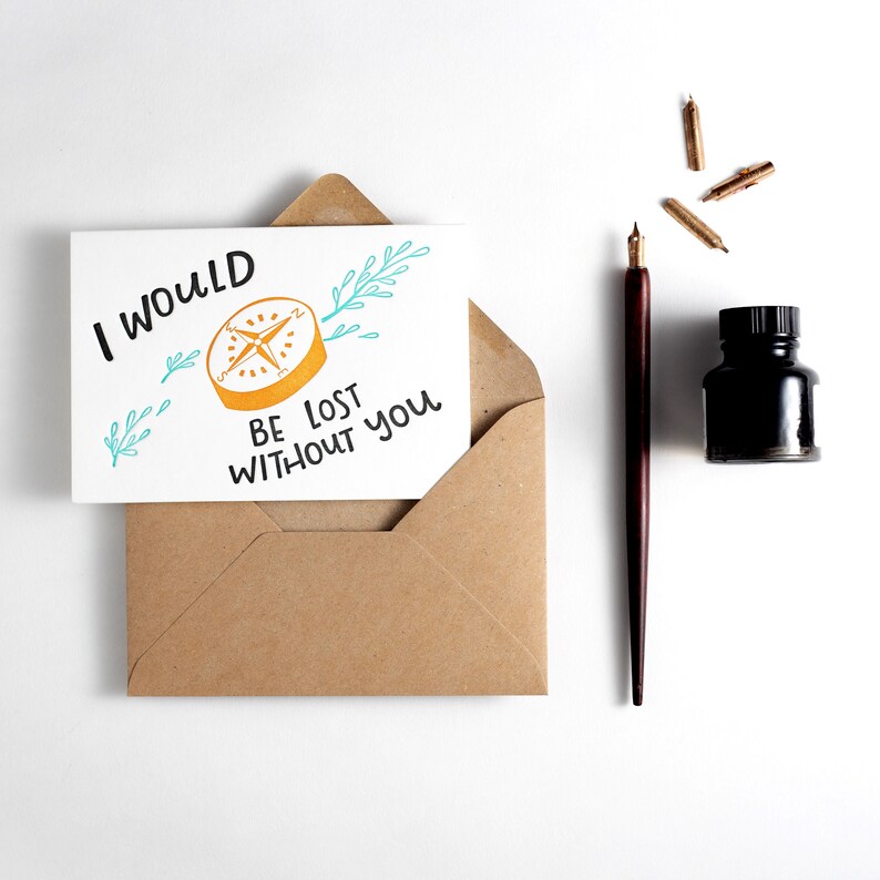I Would Be Lost Without You Card - Etsy