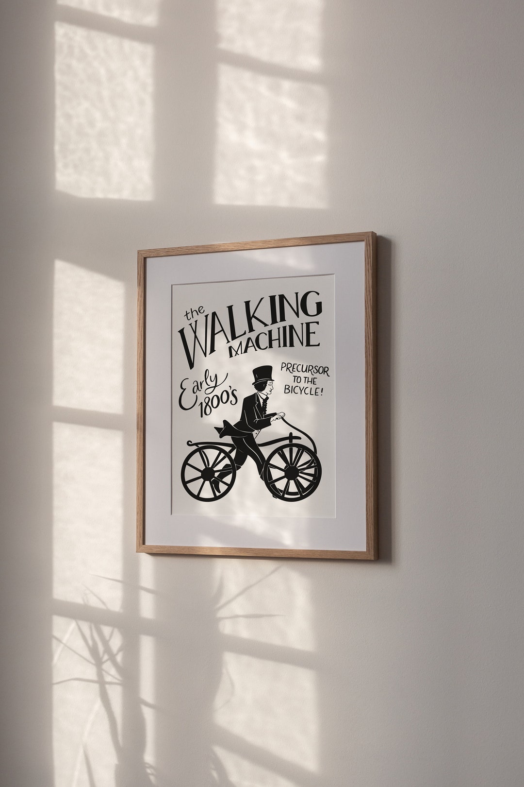 The Walking Machine Letterpress Art Print - Etsy