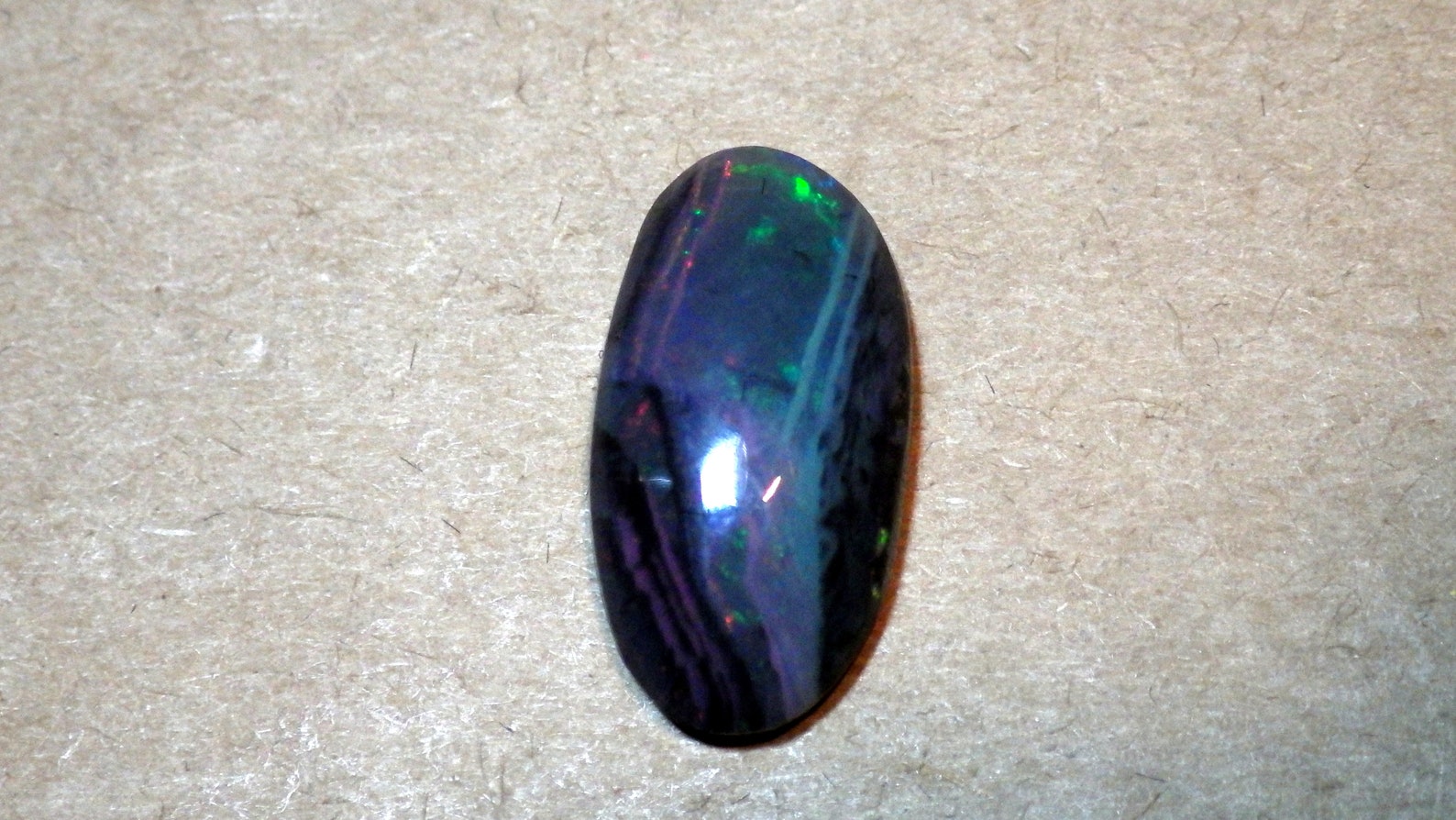 MINTABIE BLACK STRIPED Opal Pendant or Ring Stone. It Gives a Great ...
