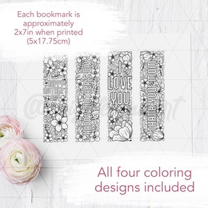 Printable Mother's Day Coloring Bookmarks, Printable Bookmarks ...