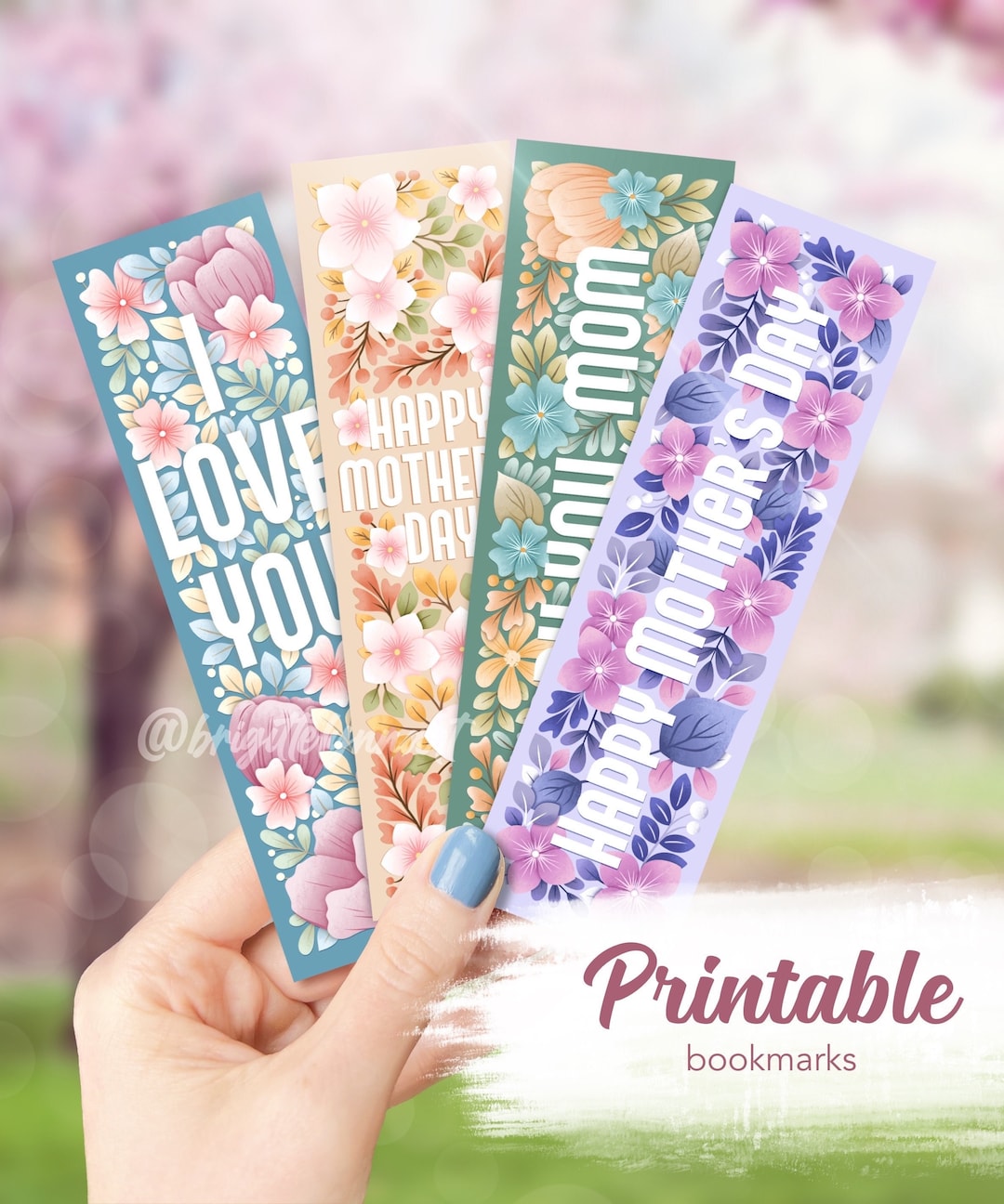 Printable Mother's Day Bookmarks, Printable Bookmarks, Mother's Day ...