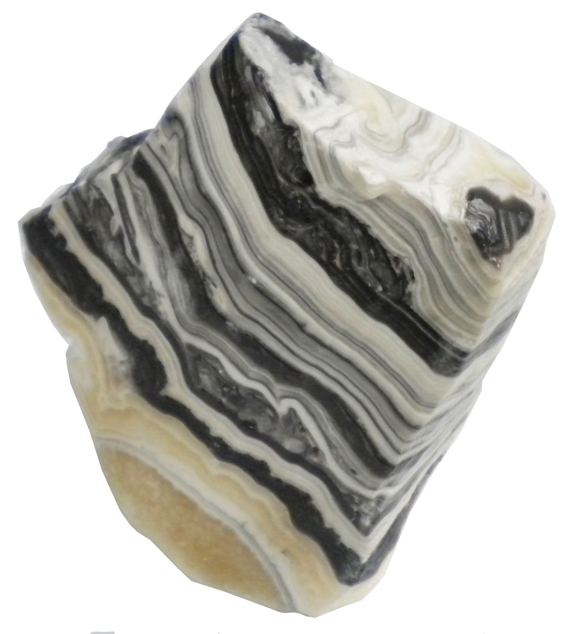 Banded Calcite Mineral Display Specimen - 1357 Grams - 5 X 5.25 X 2.75 ...