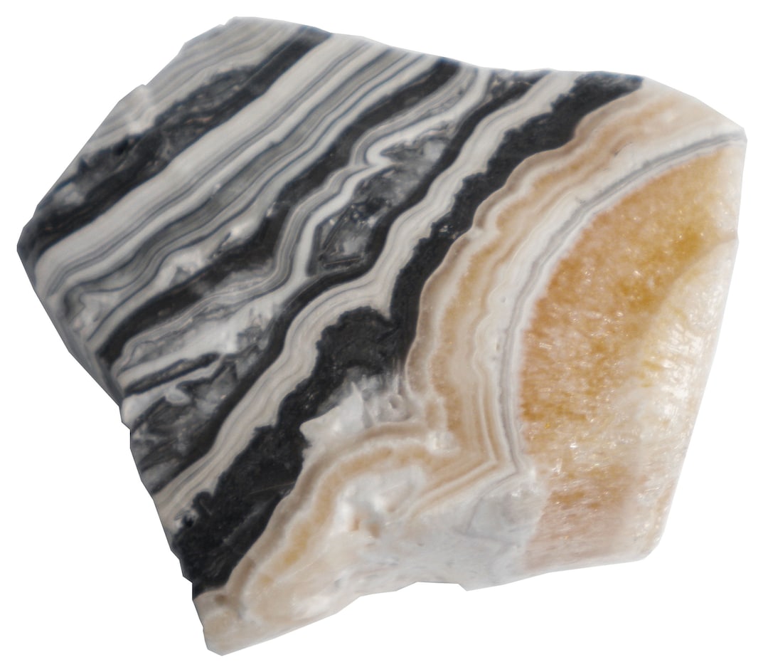 Banded Calcite Mineral Display Specimen - 1357 Grams - 5 X 5.25 X 2.75 ...