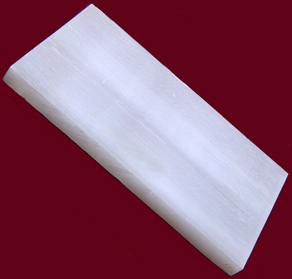 Selenite Block 8 X 4 X 1/2 Inches 1 Lb 12 Oz Crystal | Etsy