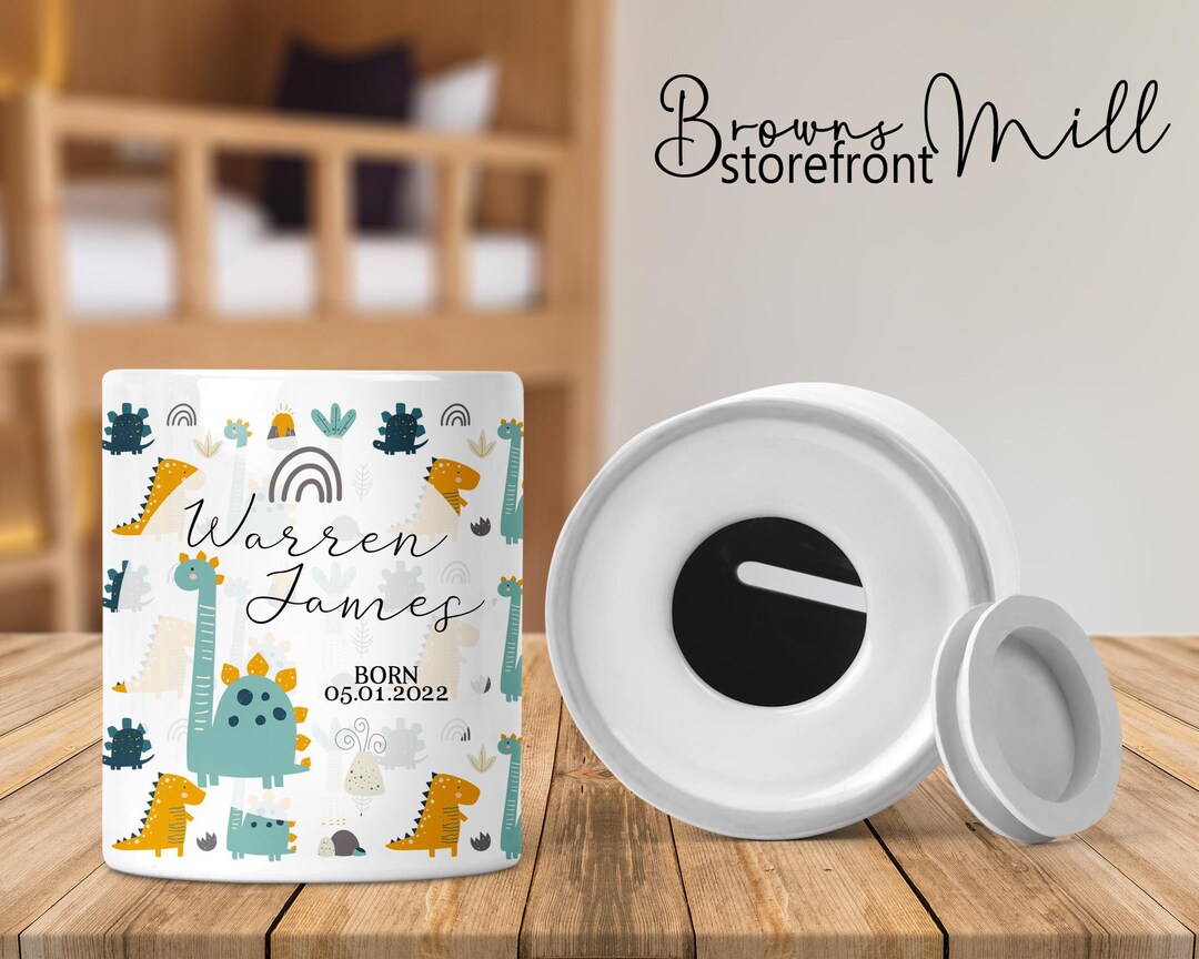 Personalized Coin Bank - Personalized Money Bank - Custom Coin Bank ...
