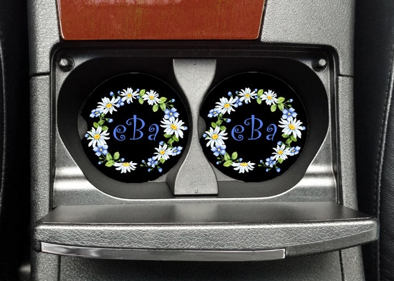 Car Coasters Set of 2/Custom Car Coasters/Monogram Car | Etsy