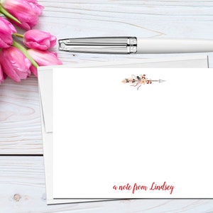 Tribal Note Cards | Floral Arrow Note Card | Custom Stationery | Thank ...