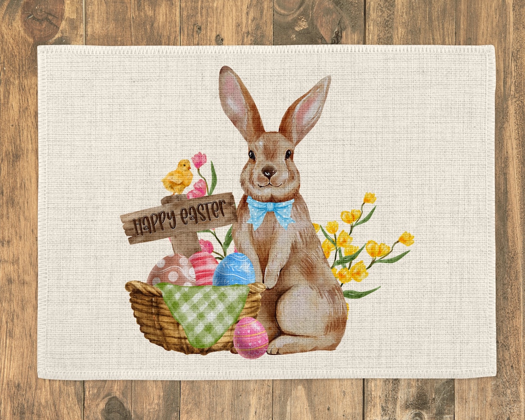 Easter Bunny Placemat-easter Placemat-easter Decor-spring Decor ...