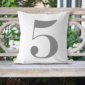 Number Pillow - Etsy