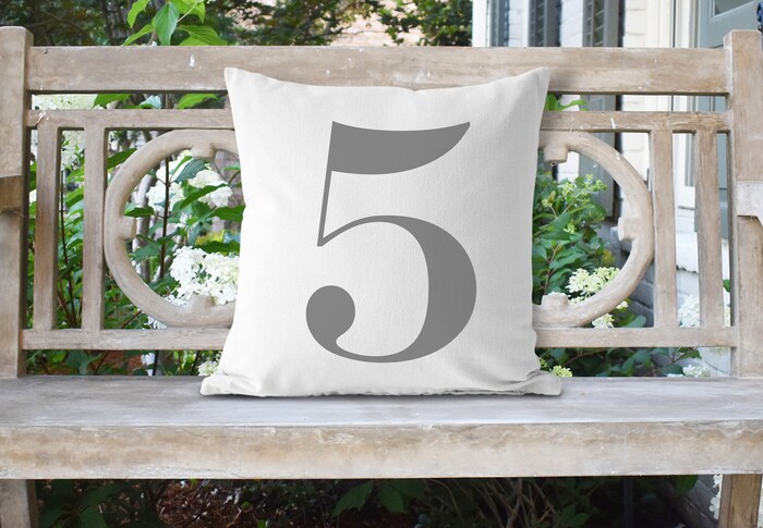 Number Pillow - Etsy