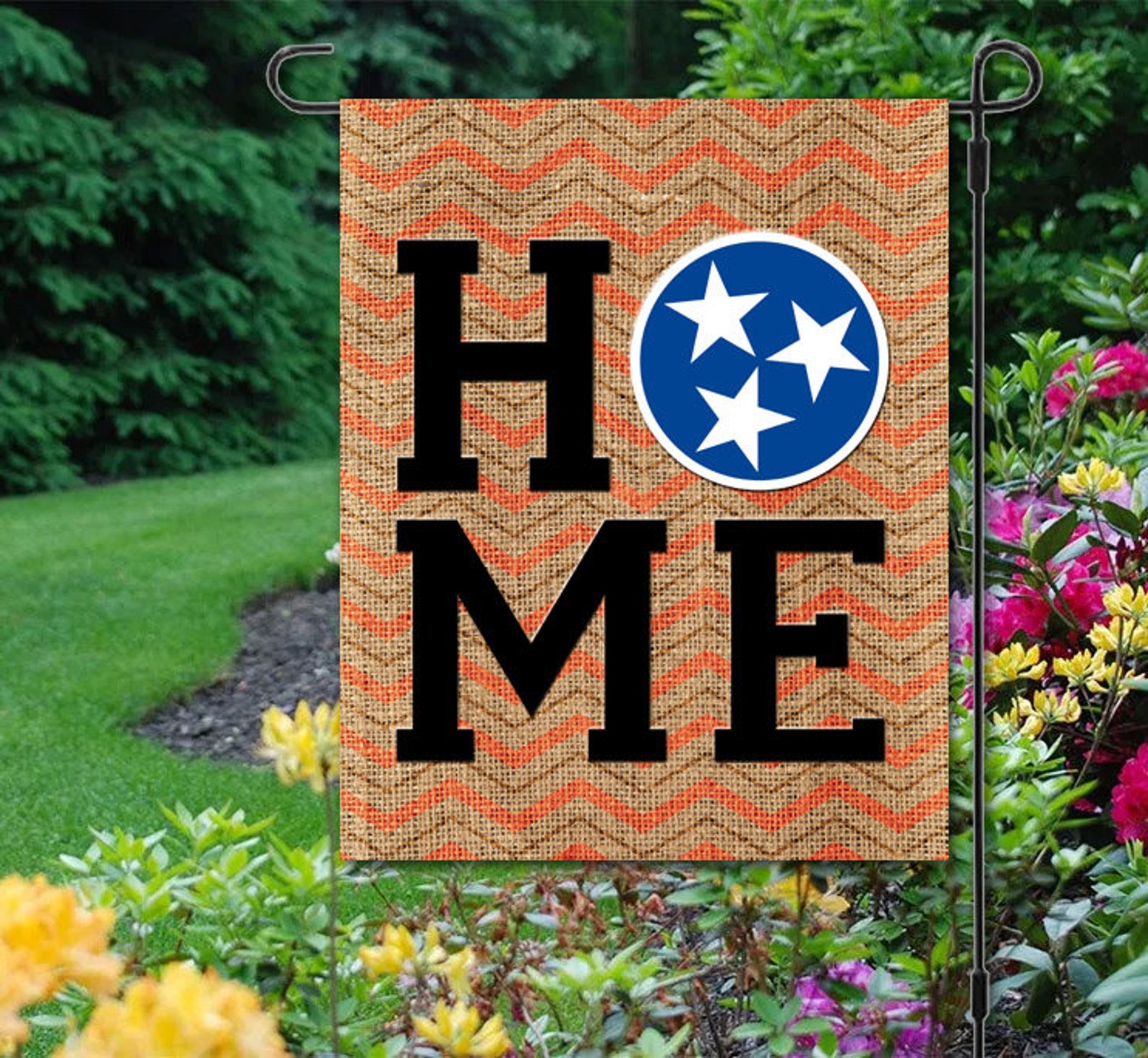 Tennessee Tri Star Garden Flag. "burlap" Tennessee Tri Star Garden Flag ...