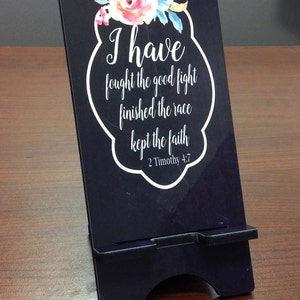 Bible Verse Phone Stand. Custom Phone Stands. Cell Phone Docking ...