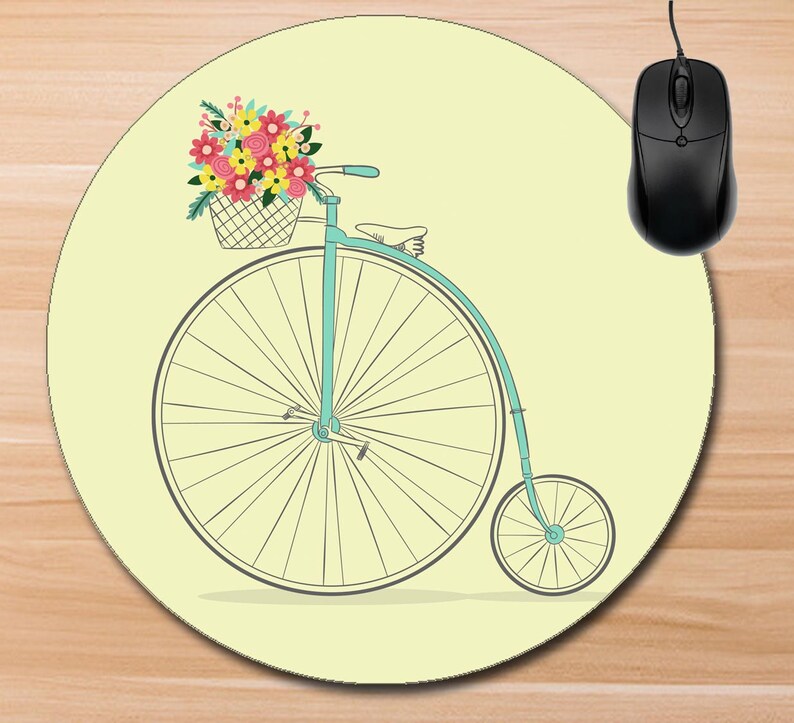 Vintage Bicycle Mouse Pad. Water Color Mouse Pad. Custom Mouse - Etsy