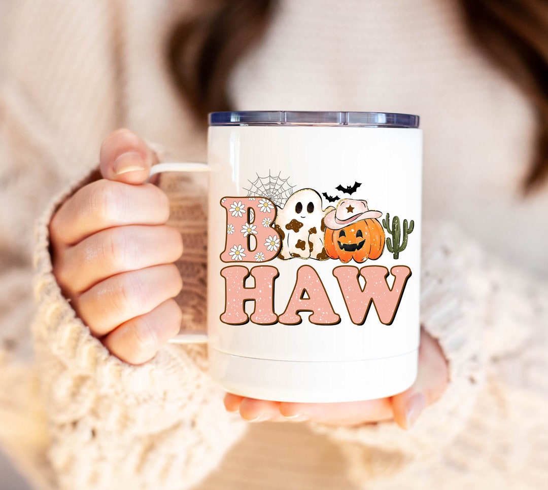 Boo Haw Halloween Mug| Retro Halloween Coffee Mug | Funny Halloween Mug ...