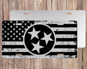 Tennessee Volunteers Tri Star License Plate / Car Tag Gray - Etsy