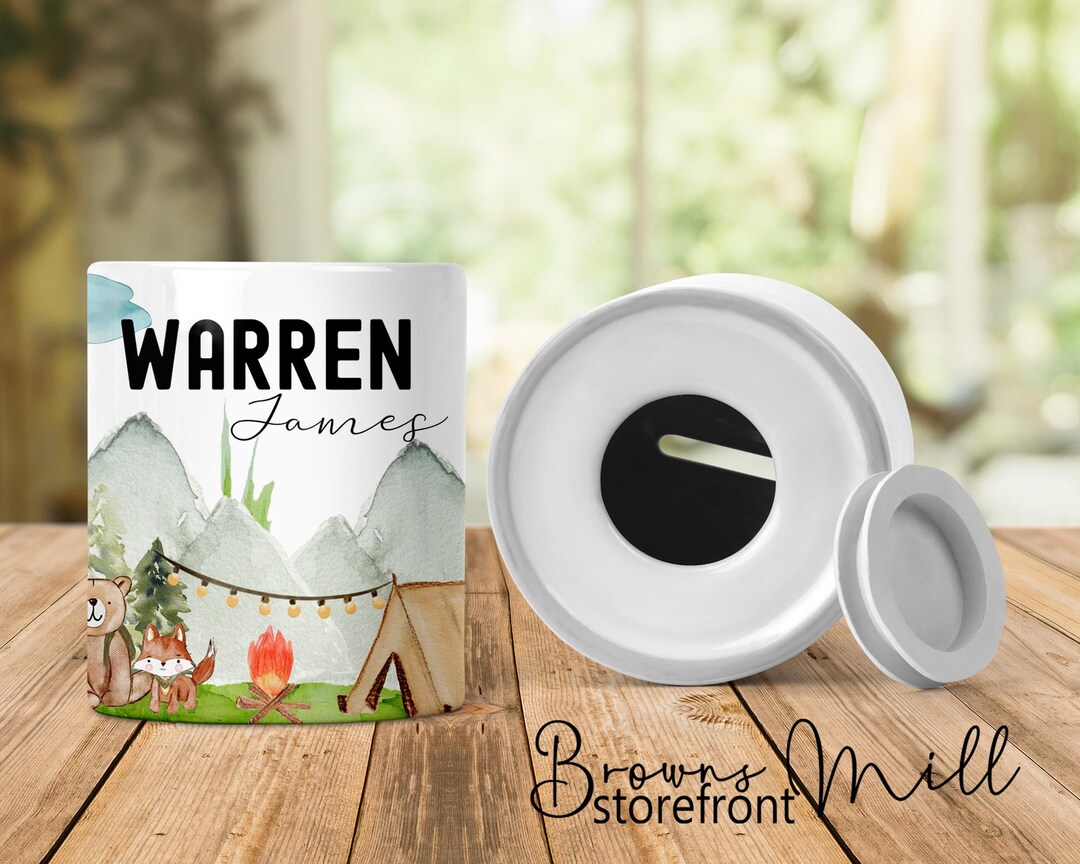 Personalized Coin Bank - Personalized Money Bank - Custom Coin Bank ...