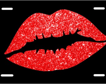 Lips License Plate Frame - Etsy