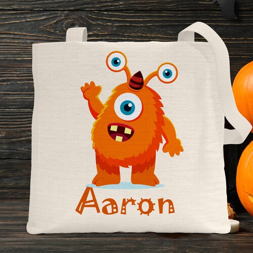 Trick or Treat Bag Personalized Halloween Bag Kids Halloween - Etsy