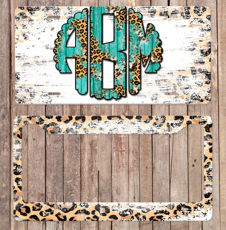 Western Monogram License Plate-monogram Car Tag-personalized - Etsy
