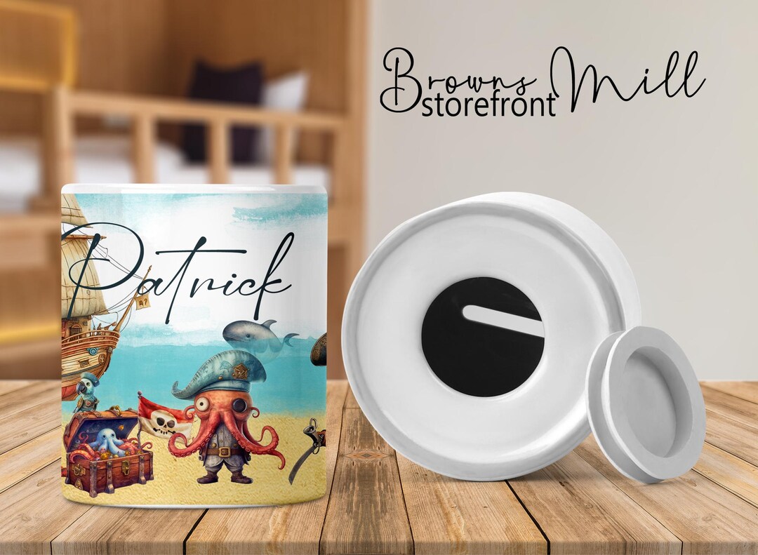 Personalized Coin Bank - Personalized Money Bank - Custom Coin Bank ...