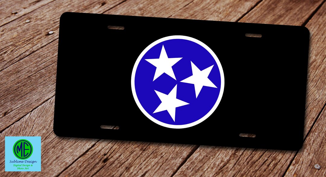Tn Tristar License Plate/tennessee State Flag License Plate/license ...