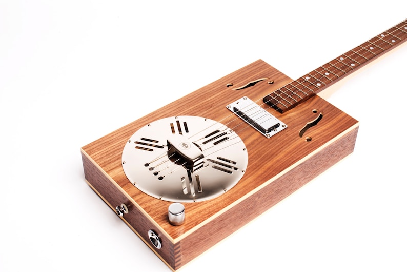 D+H Guitar Co. Resophonic Cigar Box Guitar 3 String - Etsy UK
