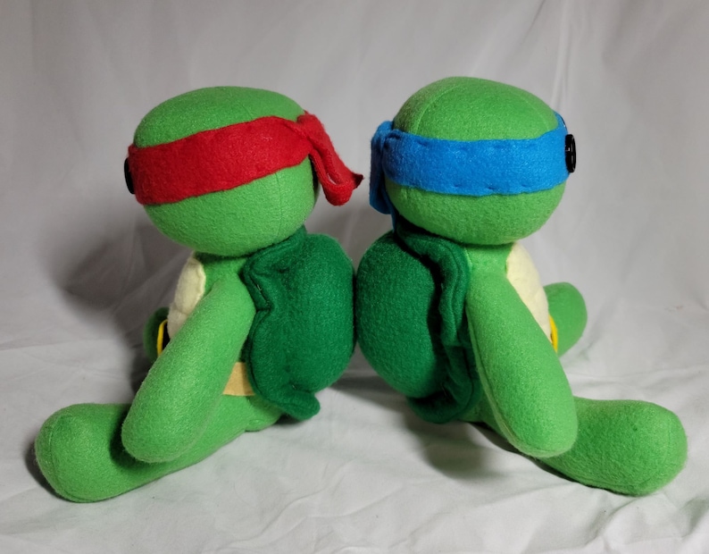 Teenage Mutant Ninja Turtle Plushies (full Set) - Etsy