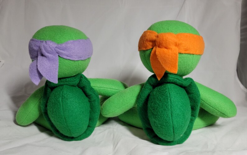 Teenage Mutant Ninja Turtle Plushies (full Set) - Etsy