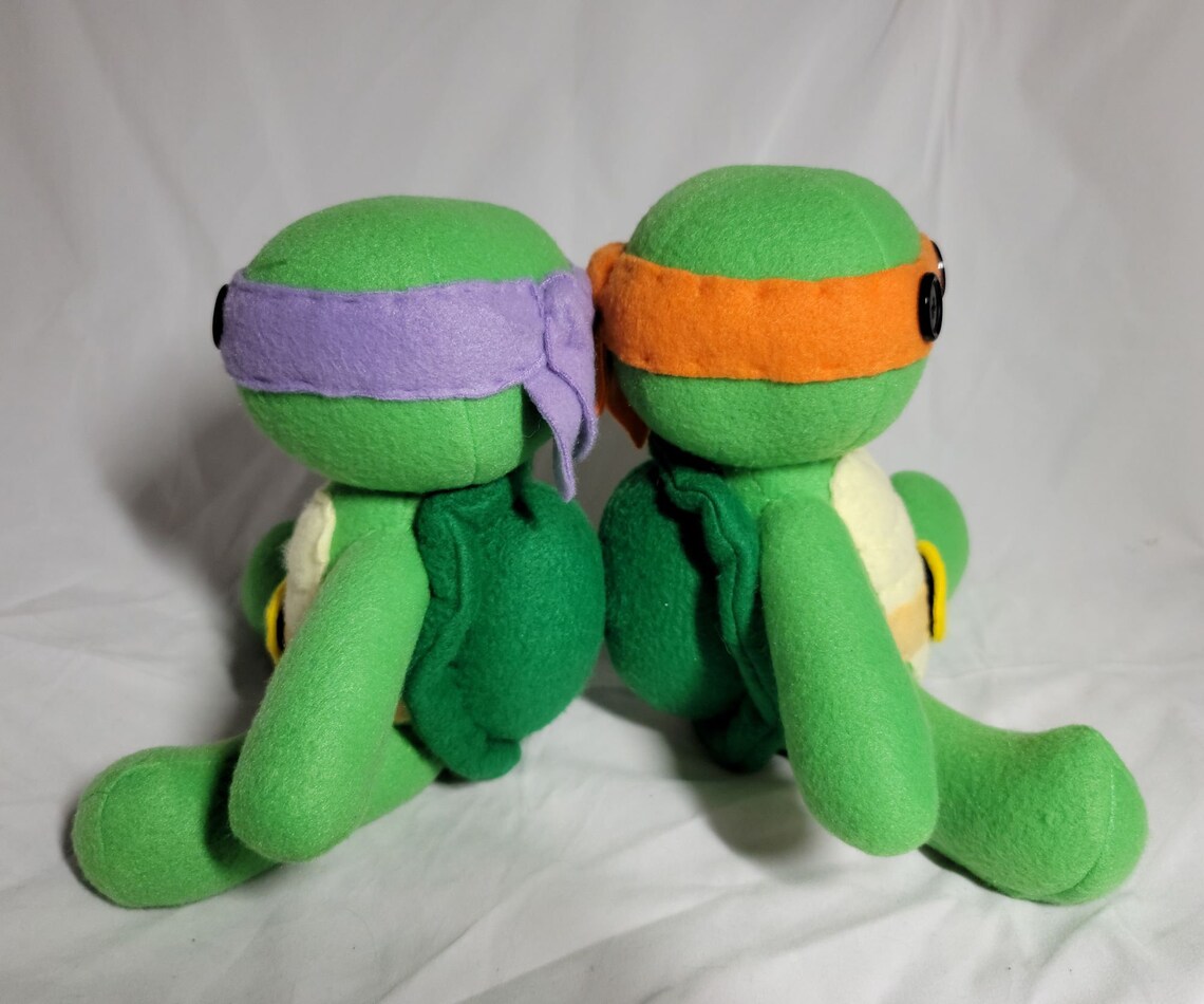 Teenage Mutant Ninja Turtles Plush all Turtles Available - Etsy