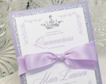 Butterfly Quinceanera Invitation Purple Quinceanera - Etsy