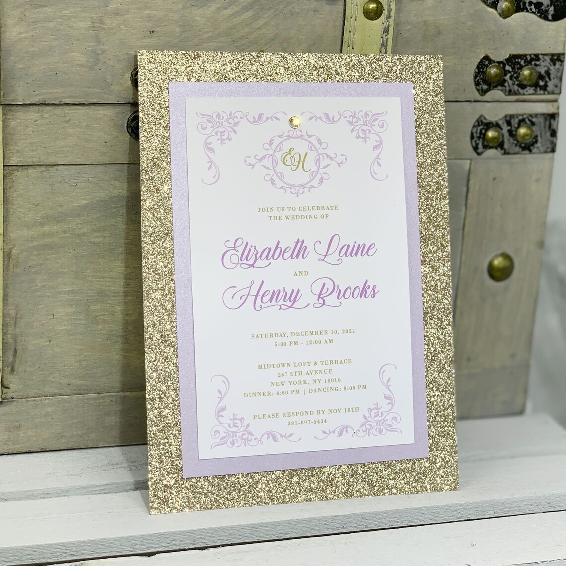 Rapunzel Sweet 16 Invitation Lavender Once Upon a Time - Etsy