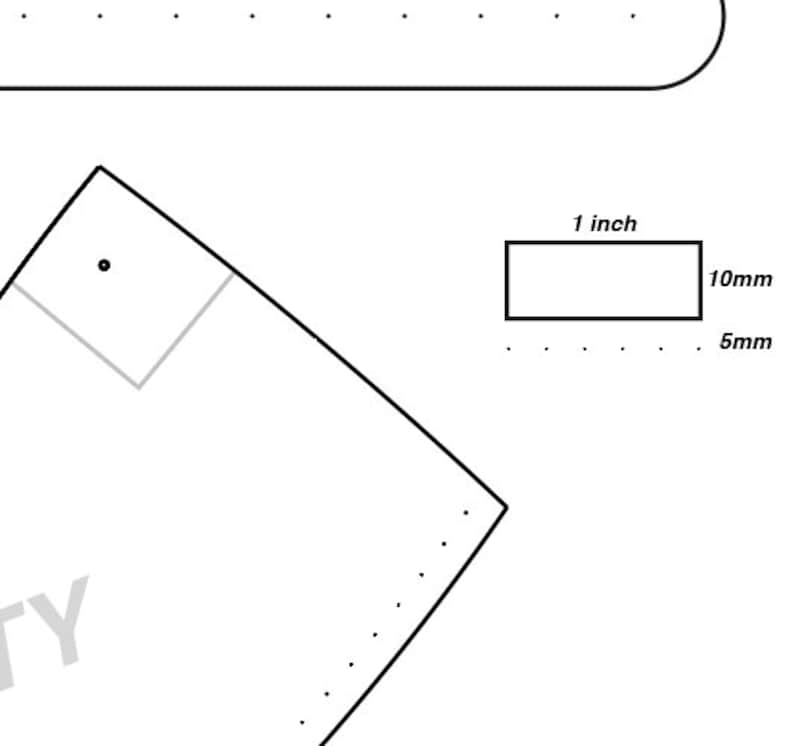 Leather Baseball Hat Pattern / Veg Tan Leather / DIY / Template ...