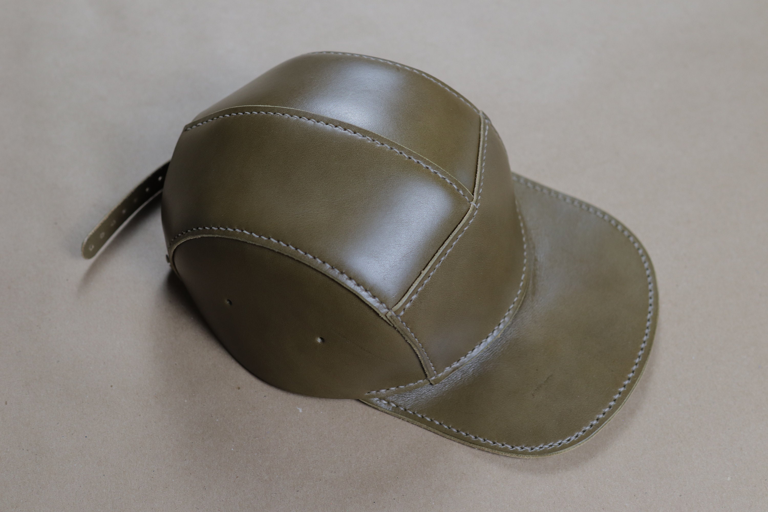 Leather 5 Panel Hat PDF Pattern / Veg Tan Leather / DIY / Template ...