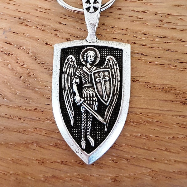 St Michael the Archangel Keychain - Etsy