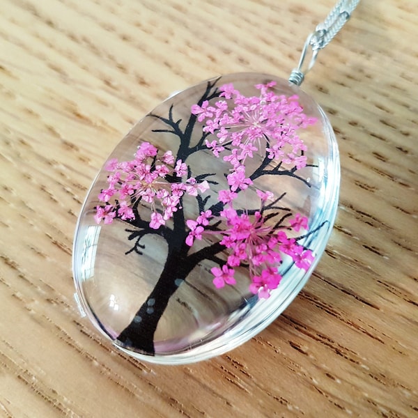 Cherry Tree Necklace - Etsy