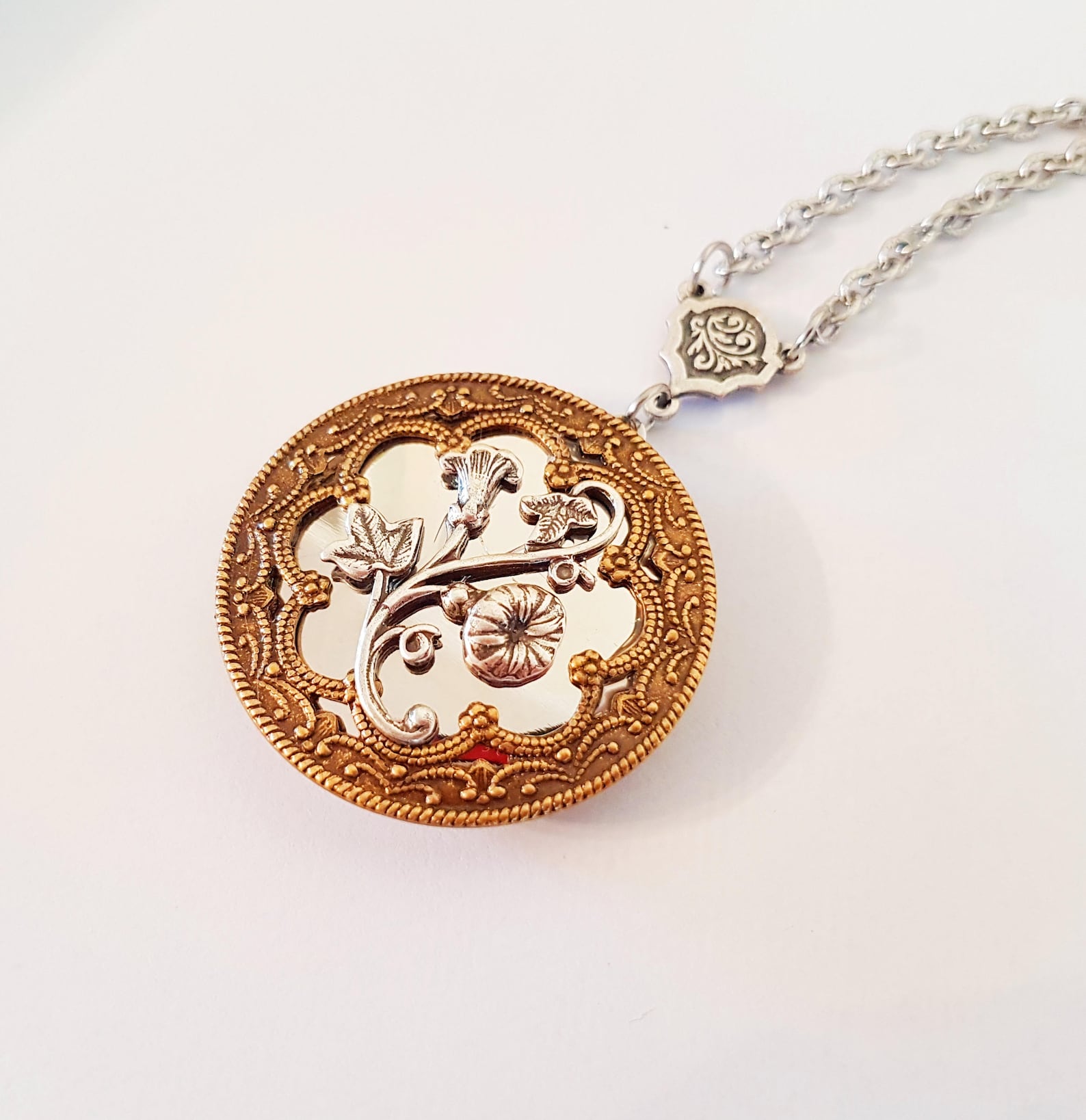 Morning Glory Victorian Style Locket Vintage Inspired Floral | Etsy ...