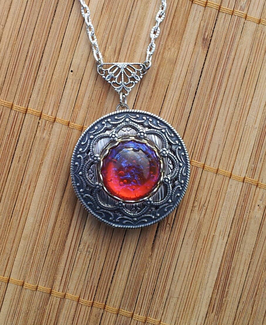 Dragon Moon Locket Daenerys Gothic Mythical Fantasy Vintage - Etsy