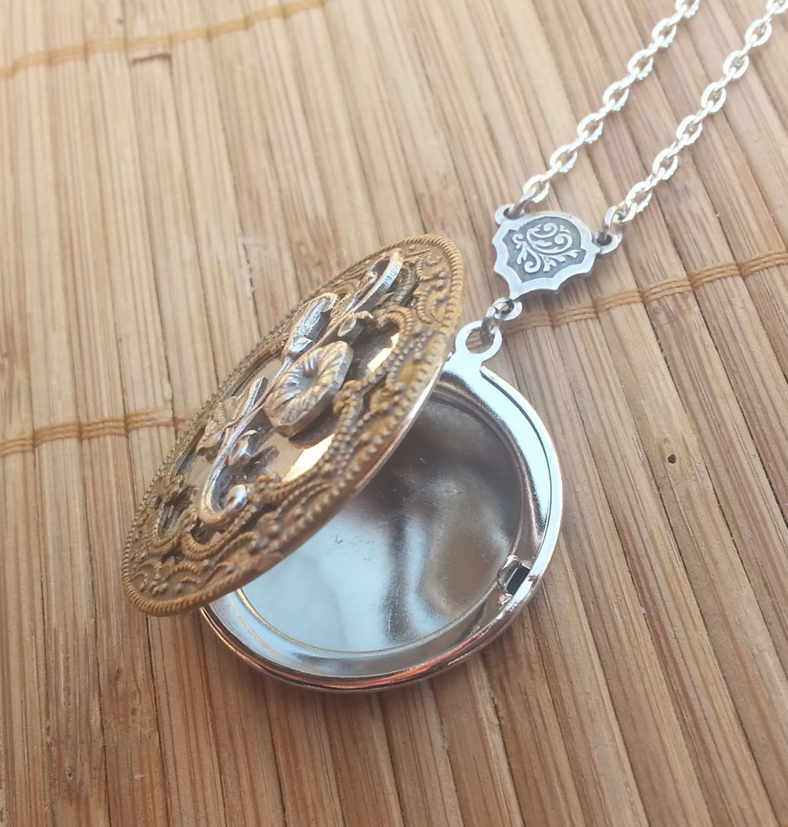 Morning Glory Victorian Style Locket Vintage Inspired Floral | Etsy ...