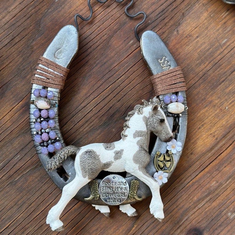 Decorated Horseshoes Etsy