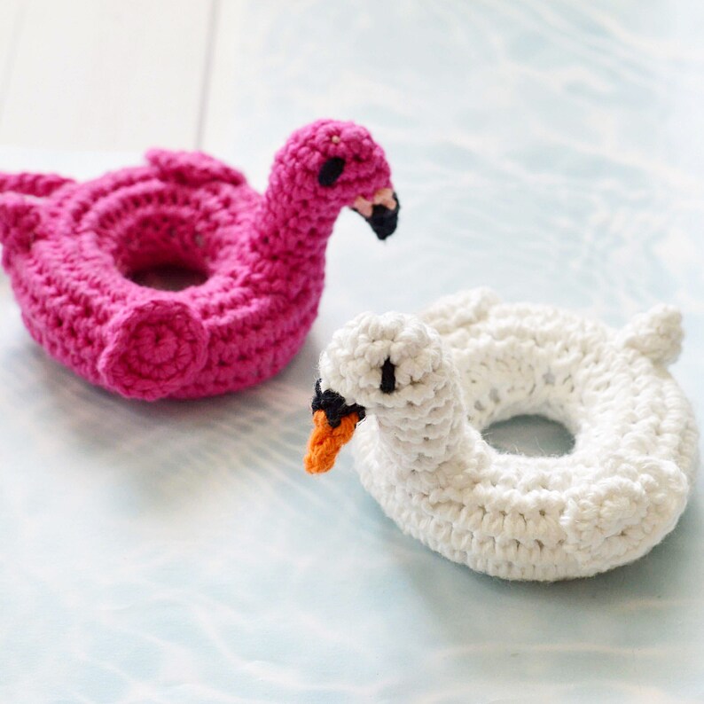 Flamingo Pool Float Crochet Pattern / Swan Pool Float Crochet - Etsy