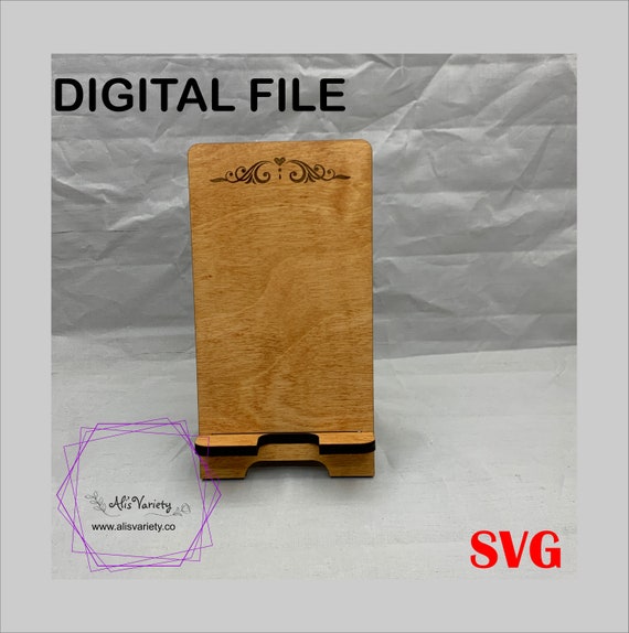 Digital Download Cell Phone Stand SVG File Laser Cut Phone - Etsy