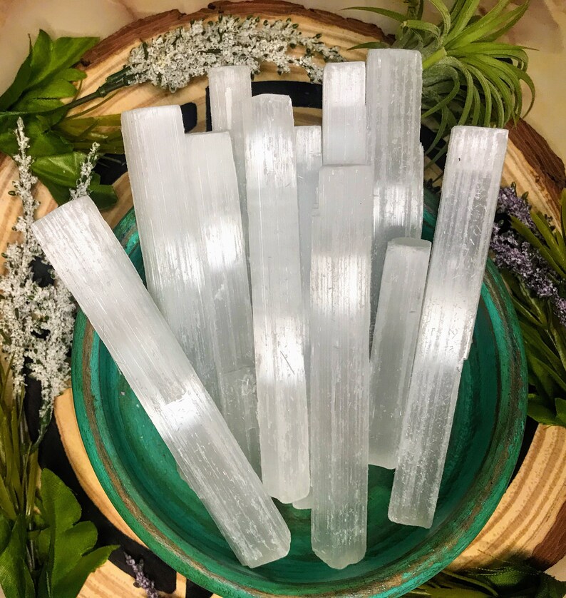 Selenite Stick Witchy Witch Witchcraft - Etsy