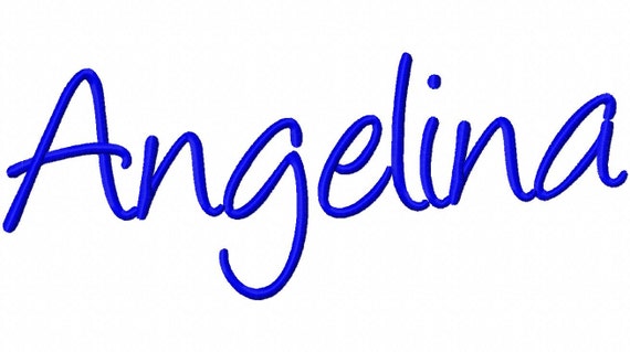 Items similar to Angelina Machine Embroidery Fonts 1013 on Etsy