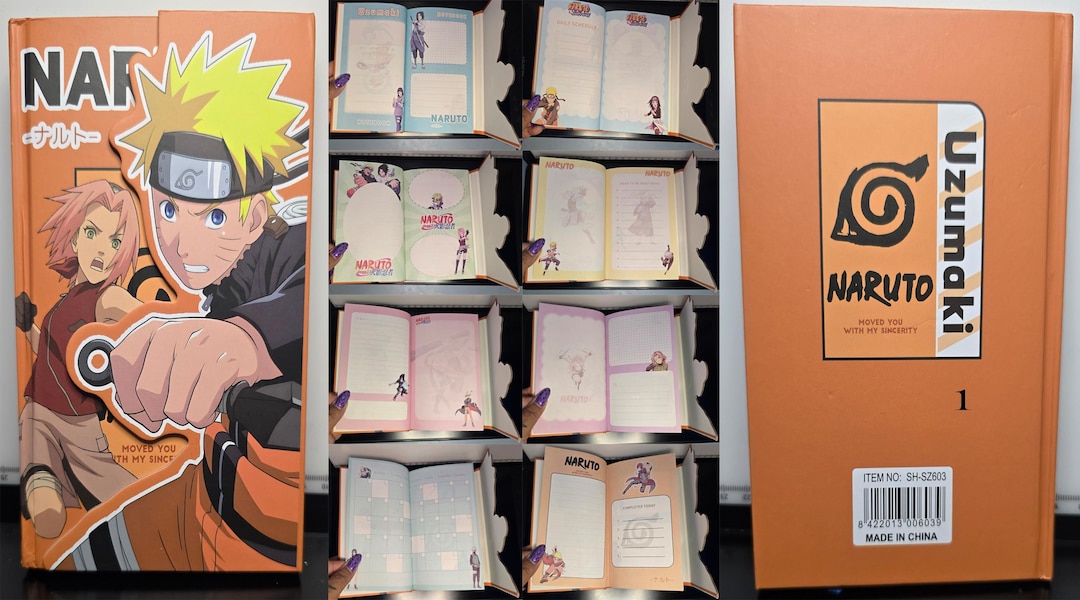 Naruto Notebook & Beaded Pen Sets - Etsy