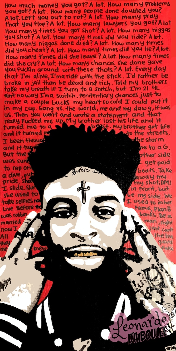 21 Savage Rapper Art