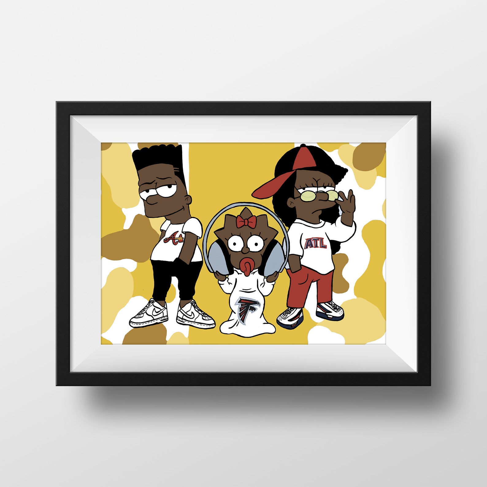 Black Simpsons / Atlanta / Cartoon Art Print / Poster / Home - Etsy